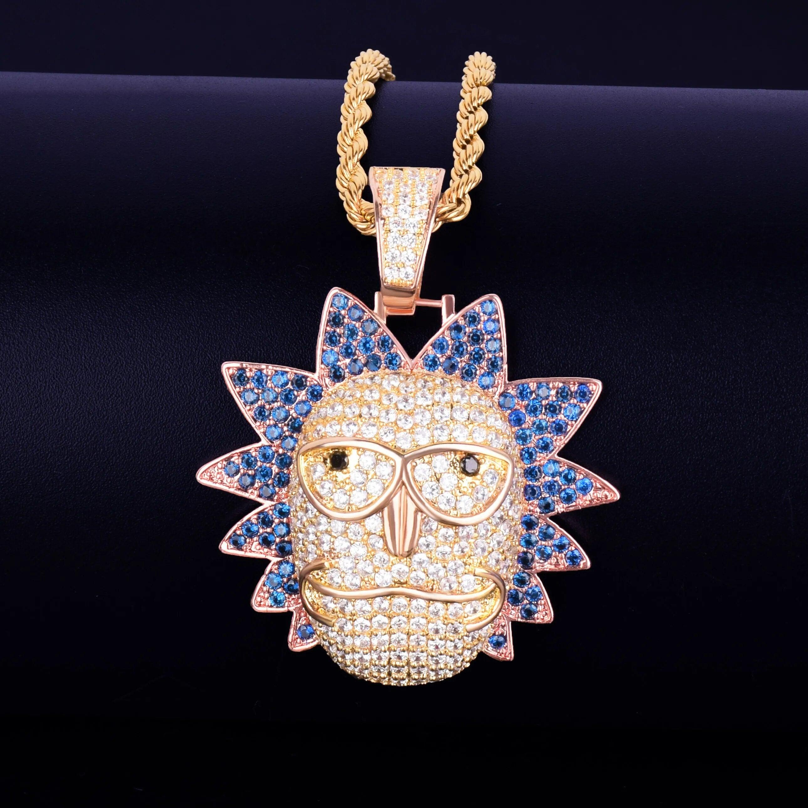 Streetwear Rap Hip-Hop Jewelry: Neon Chains & Cartoon Ice | NiZED